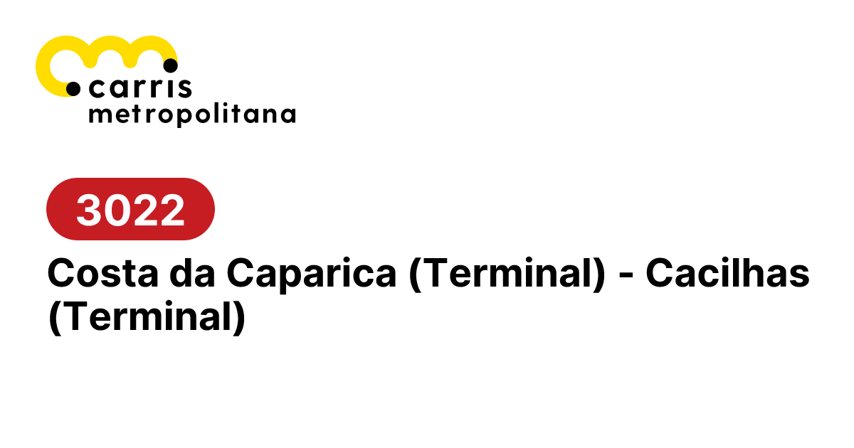 3022 | Costa da Caparica (Terminal) - Cacilhas (Terminal)
